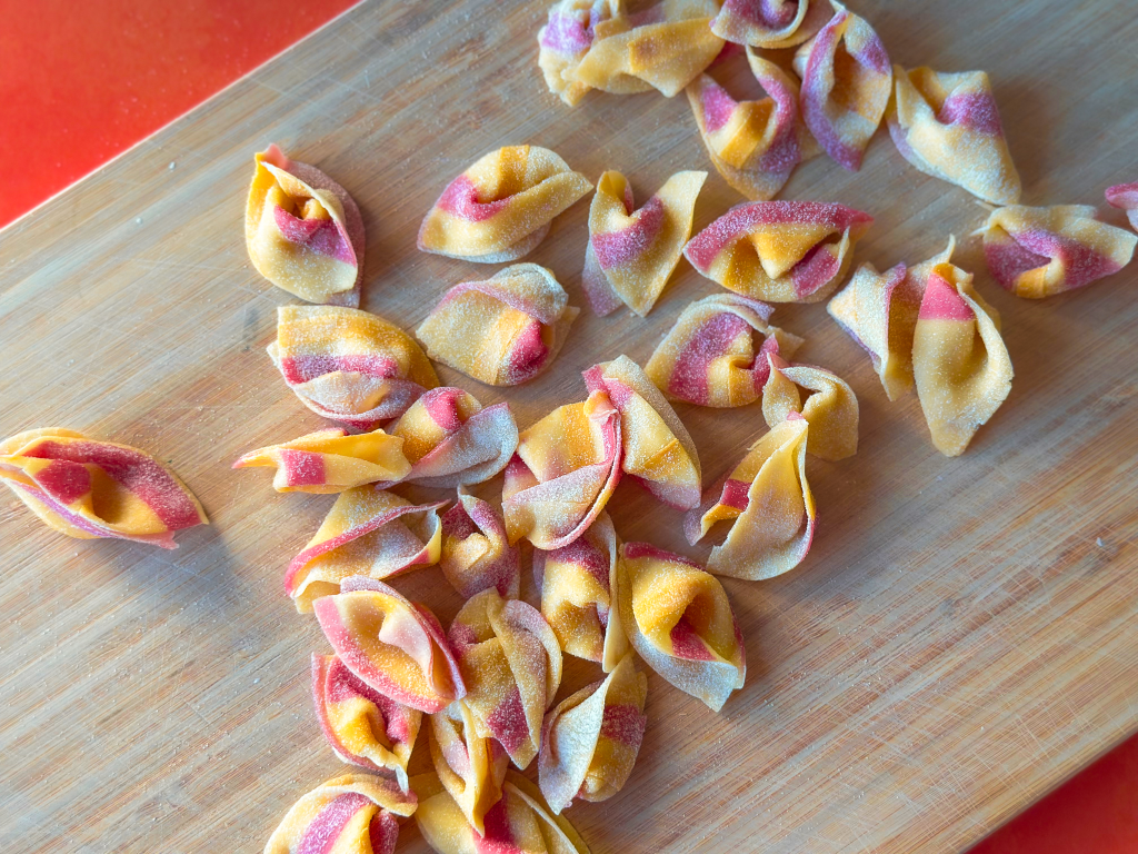 Striped Sorpresine Pasta (Little Surprises) with Natural Colors ...